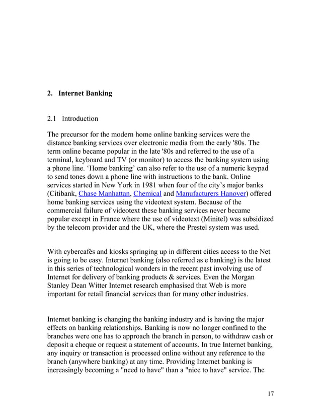 Internet banking project | DOC | Internet | Computing