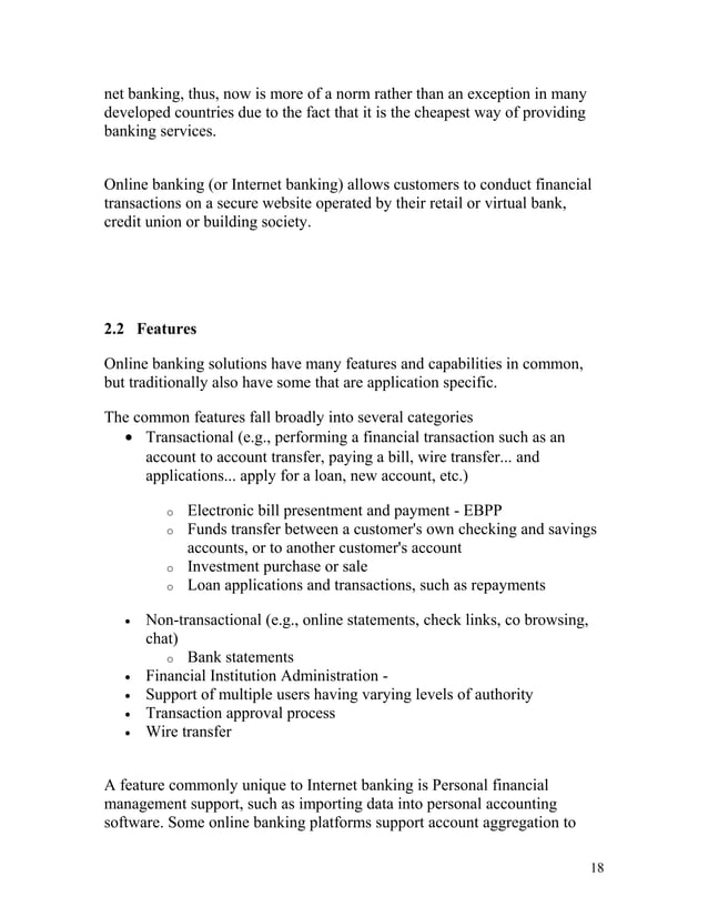 Internet banking project | DOC | Internet | Computing