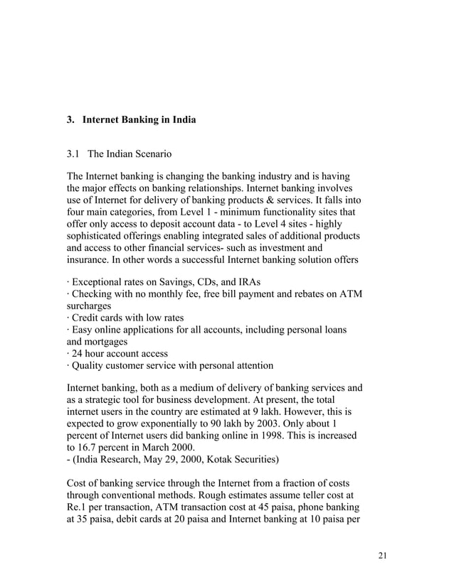 Internet banking project | DOC | Internet | Computing