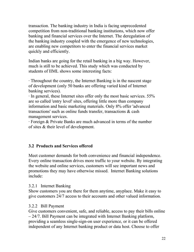 Internet banking project | DOC | Internet | Computing