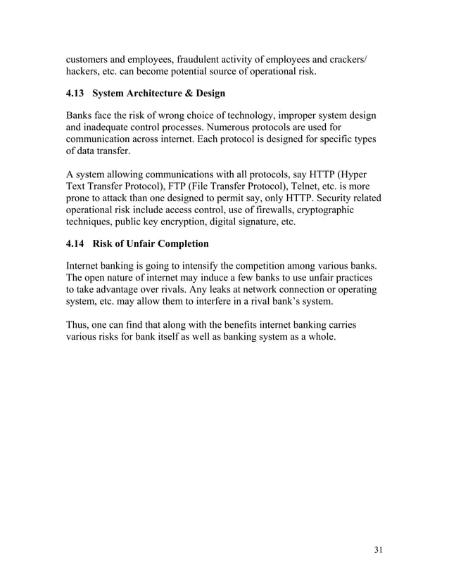 Internet banking project | DOC | Internet | Computing