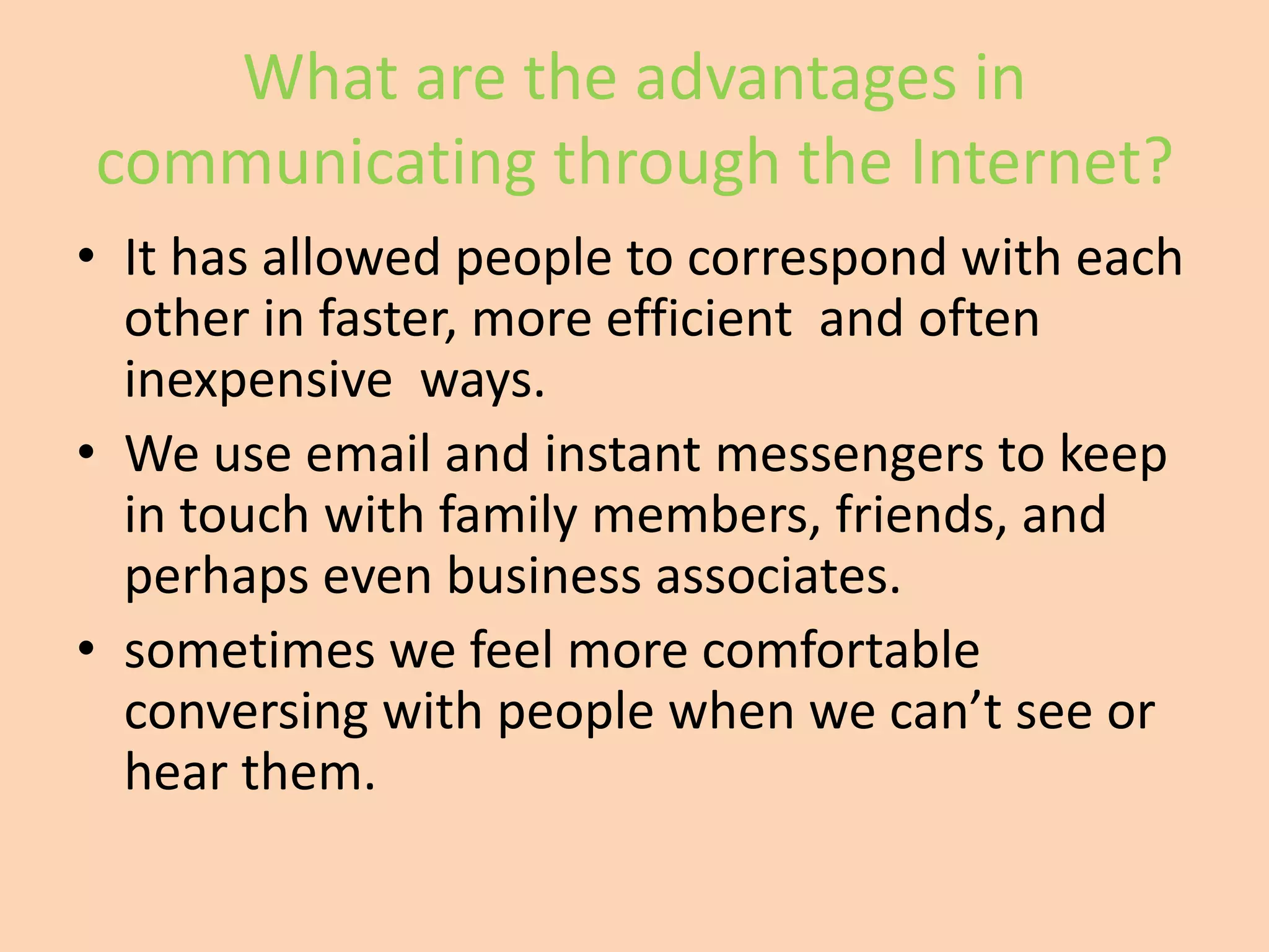 Internet based communication | PPTX