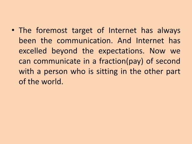 Internet based communication | PPTX