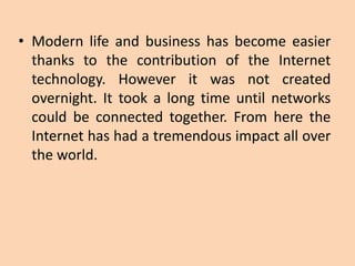 Internet based communication | PPT