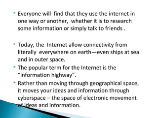 Internet Basics and Information | PPT