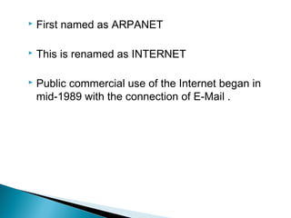 Internet Basics and Information | PPT