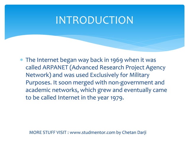 Internet Basics Tutorial | PPTX