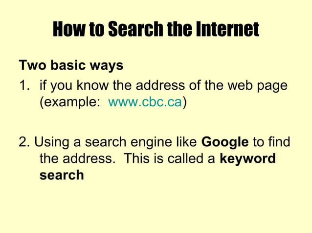 Internet basics powerpoint | PPT