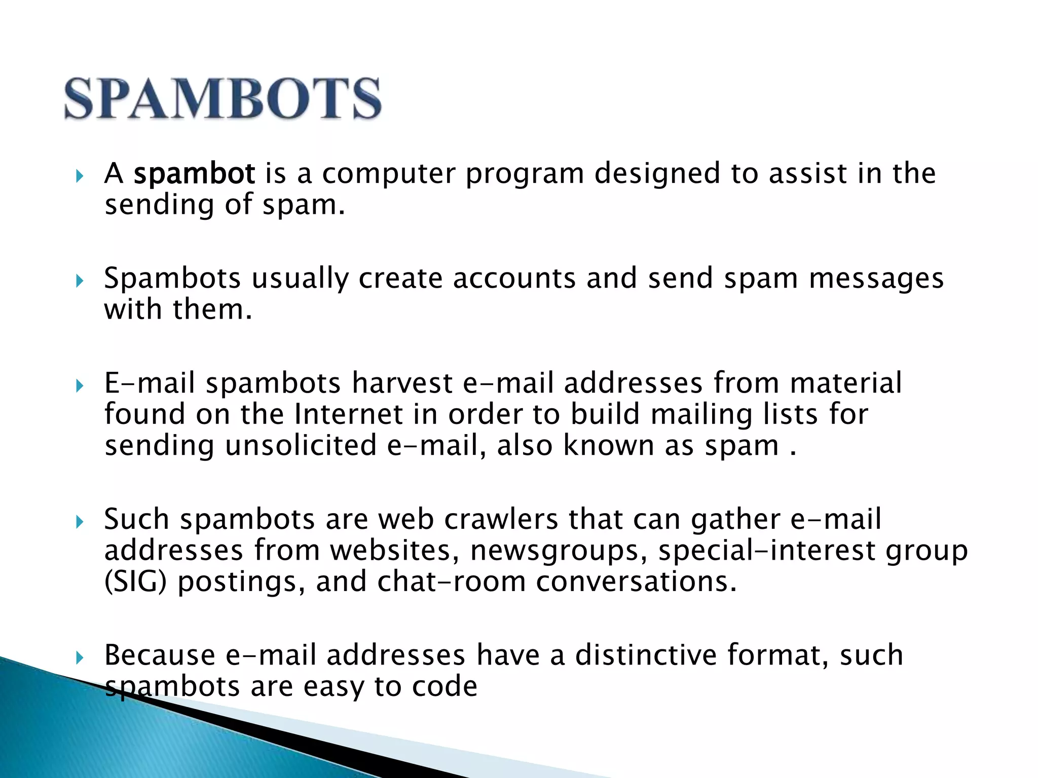 Spam Bot & internet Bots | PPT