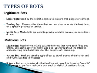 Spam Bot & internet Bots | PPTX