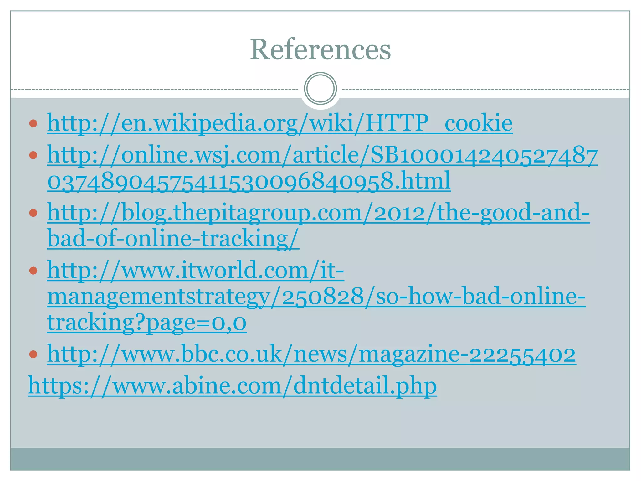 Internet browsing tracking | PPTX