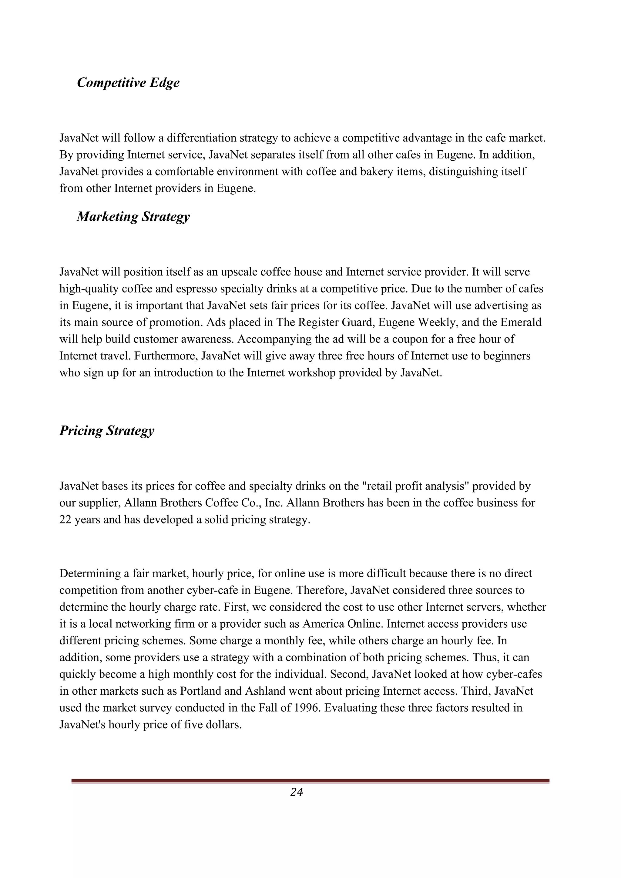 Internet cafe business plan 1 | PDF