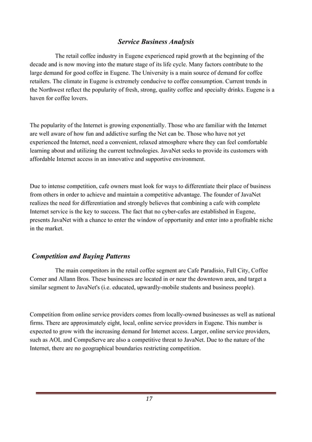 Internet cafe business plan 1 | PDF