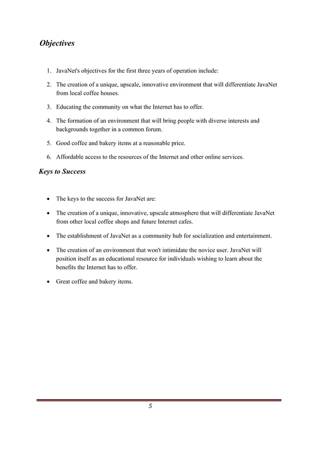 Internet cafe business plan 1 | PDF