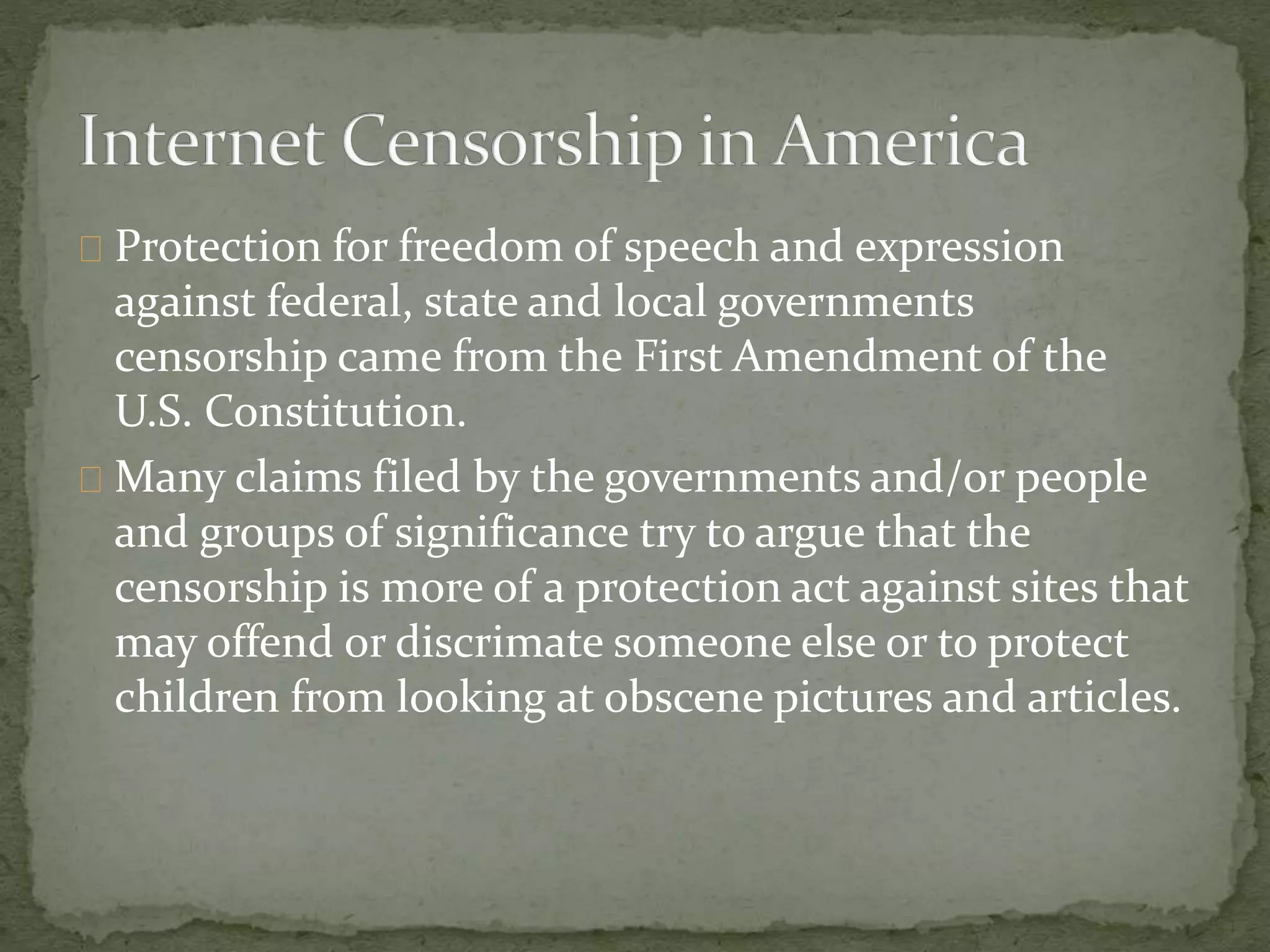Internet censorship | PPTX