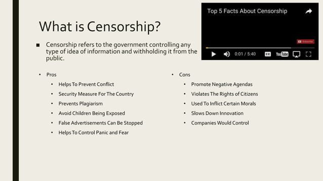 Internet censorship | PPTX