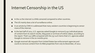Internet censorship | PPTX