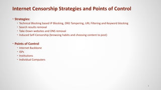 Internet censorship circumvention techniques | PPTX