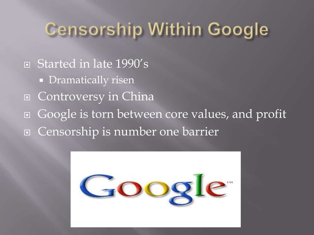 Internet Censorship Power Point | PPT
