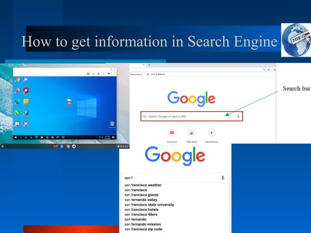 Internet class 3.pptx about search engine | PPT