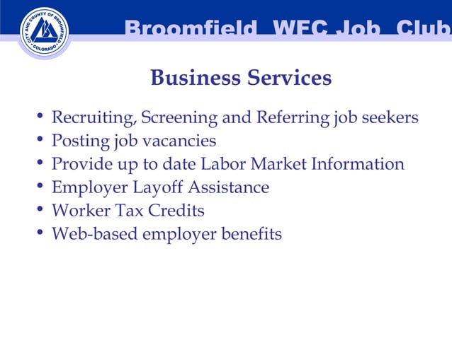 Workforce Center Orienation | PPT