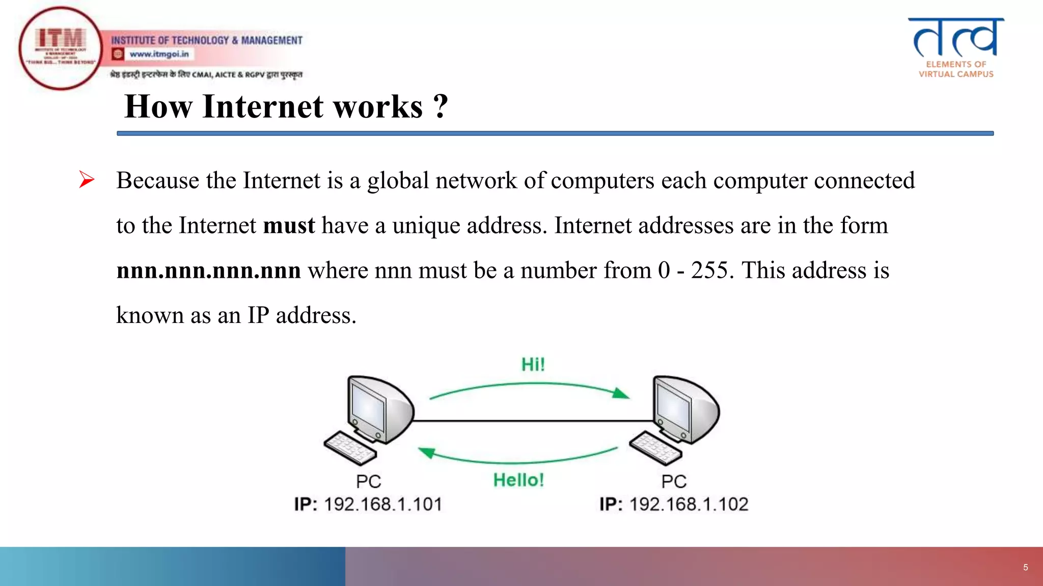 Internet & it's concepts | PPTX