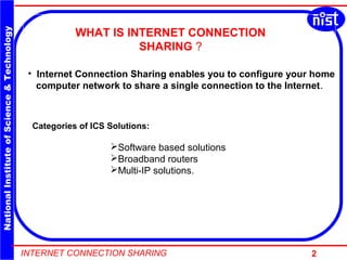 Internet connection sharing | PPT