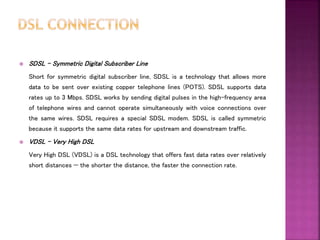 Internet connectivity | PPTX