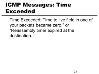 Internet control message protocol | PPT