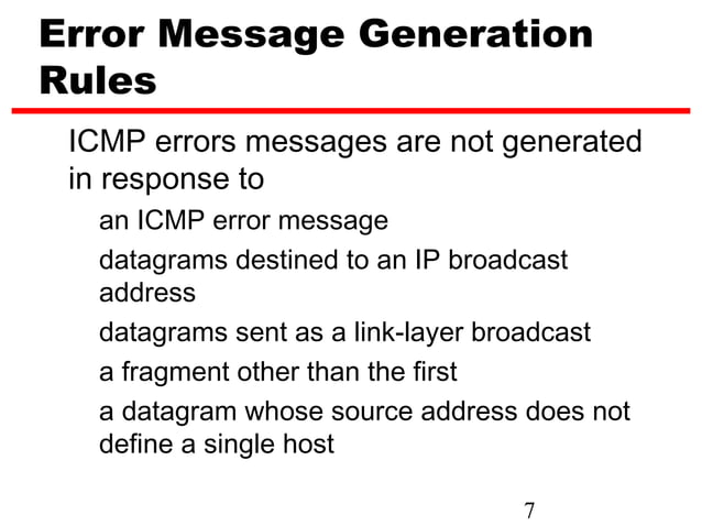 Internet control message protocol | PPT
