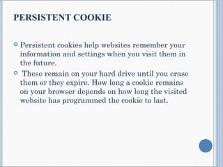 Internet cookies | PPT