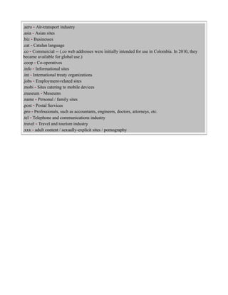 Free Internet Country Code Extensions | PDF