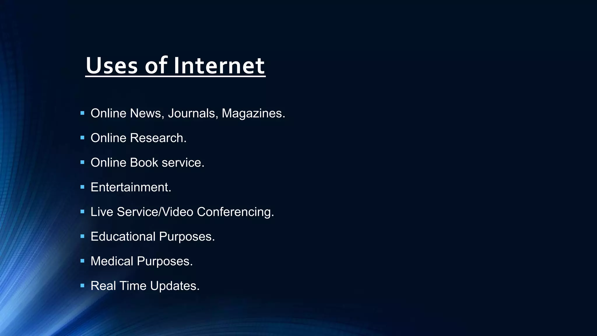 Presentation on INTERNET | PPT | PPTX