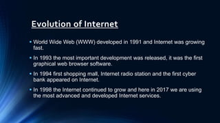 Presentation on INTERNET | PPT | PPTX