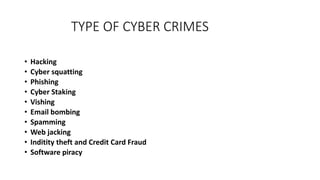 Internet cybercrime,ebanking and security | PPTX