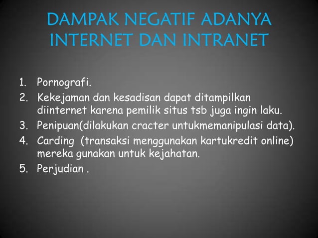 Internet dan intranet | PPTX