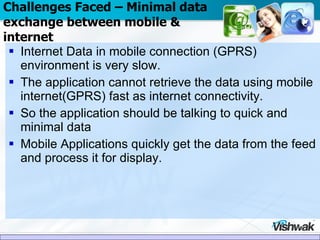 Internet data in mobile applications | PPT