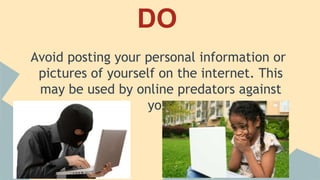 Internet do's and don'ts. Kids safety on the Internet | PPTX
