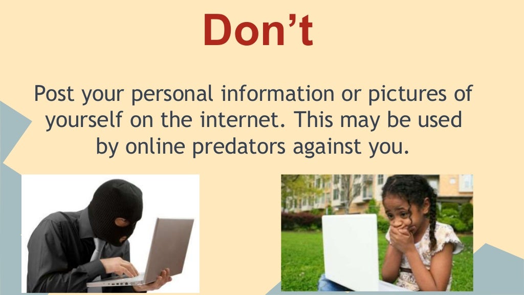 Internet do's and don'ts. Kids safety on the Internet