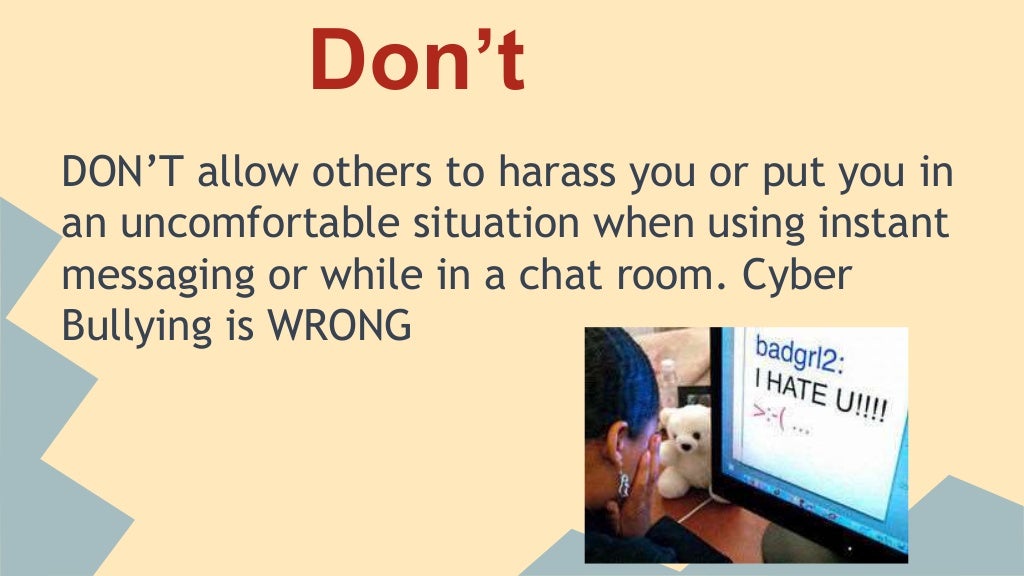 Internet do's and don'ts. Kids safety on the Internet