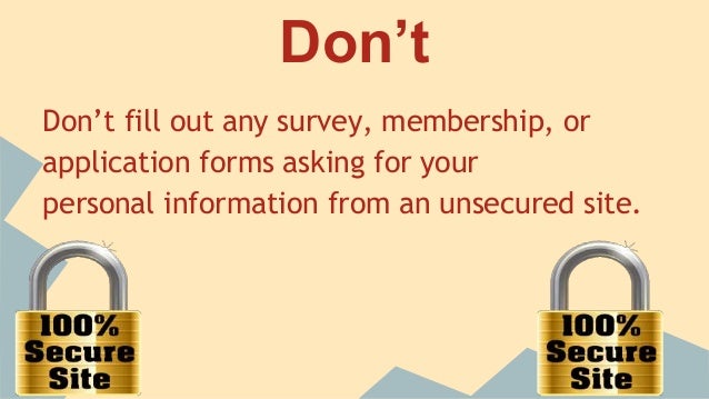 Internet Safety Dos And Don Ts