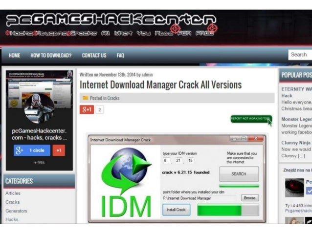 Crack internet download manager idm - ludatrip