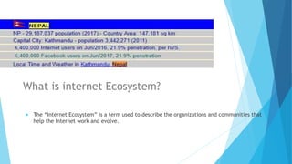 Internet ecosystem and the internet | PPTX