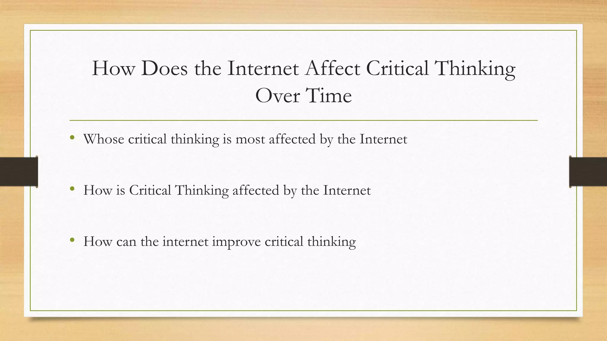 Internet effects | PPTX | Internet for Beginners | Internet