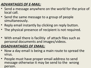 Basic of Internet&email | PPT