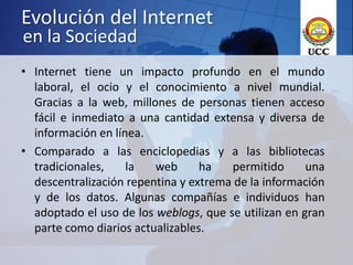 Internet en la sociedad | PPSX
