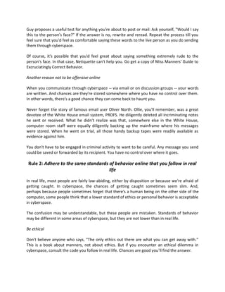 Internet etiquette | PDF