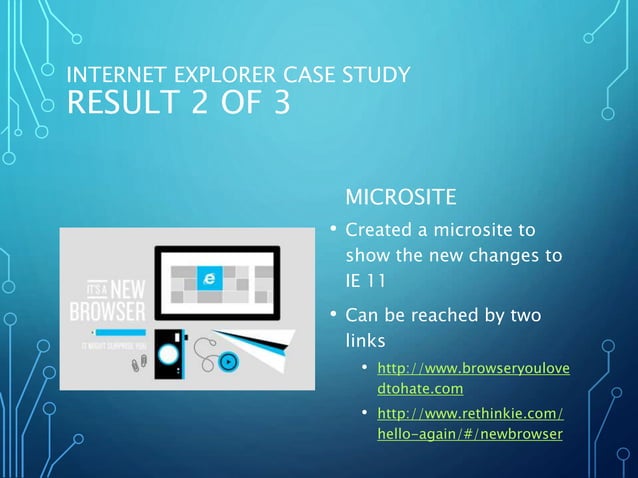 Internet explorer case study | PPTX