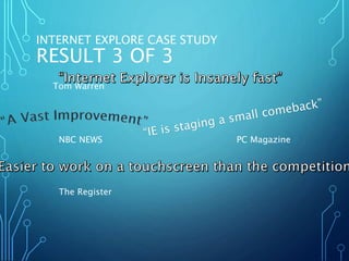 Internet explorer case study | PPTX