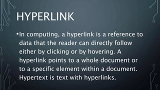 Internet features (2nd topic) | PPT